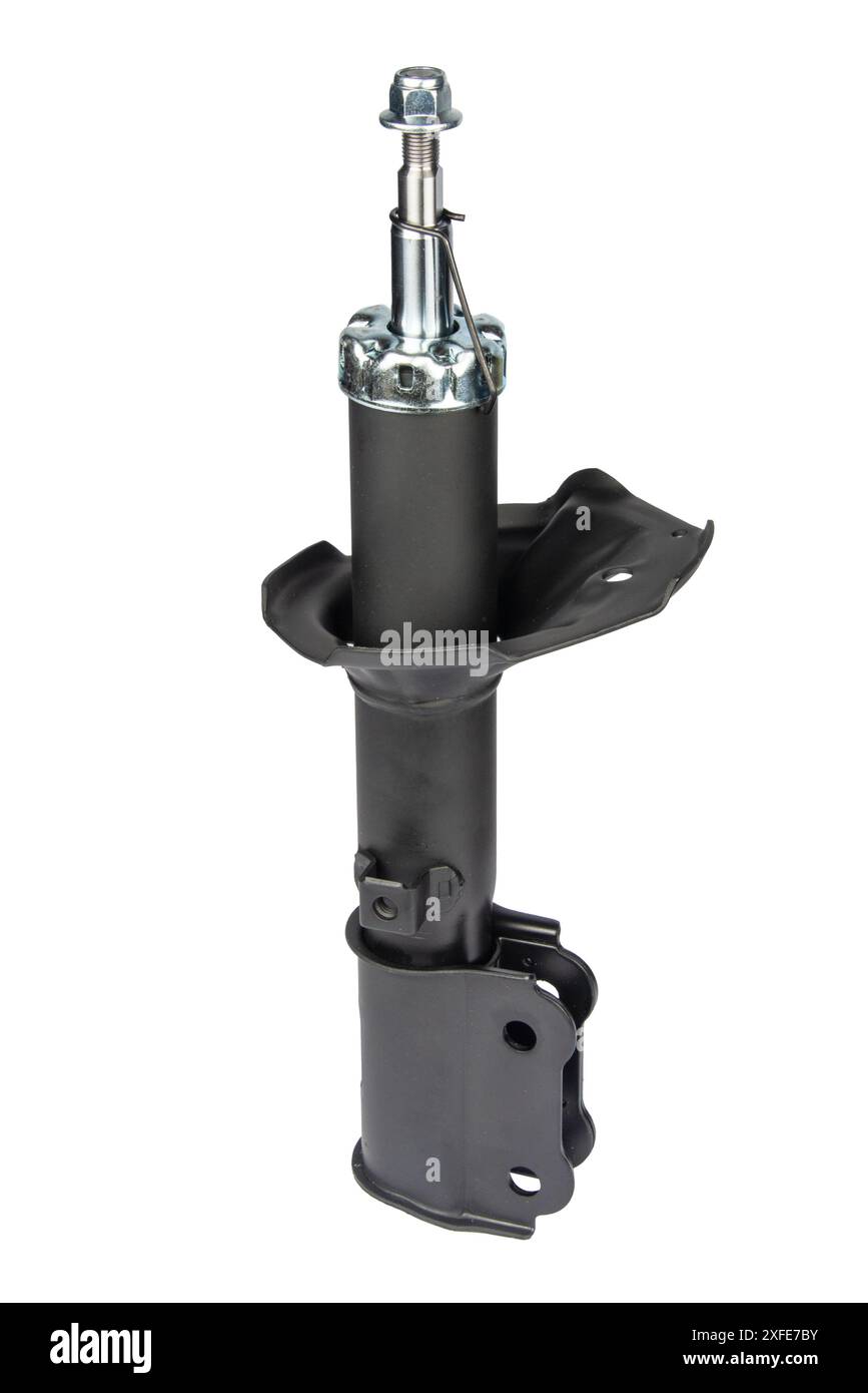 shock absorber for front wheels of motor vehicles, isolated Stock Photo ...