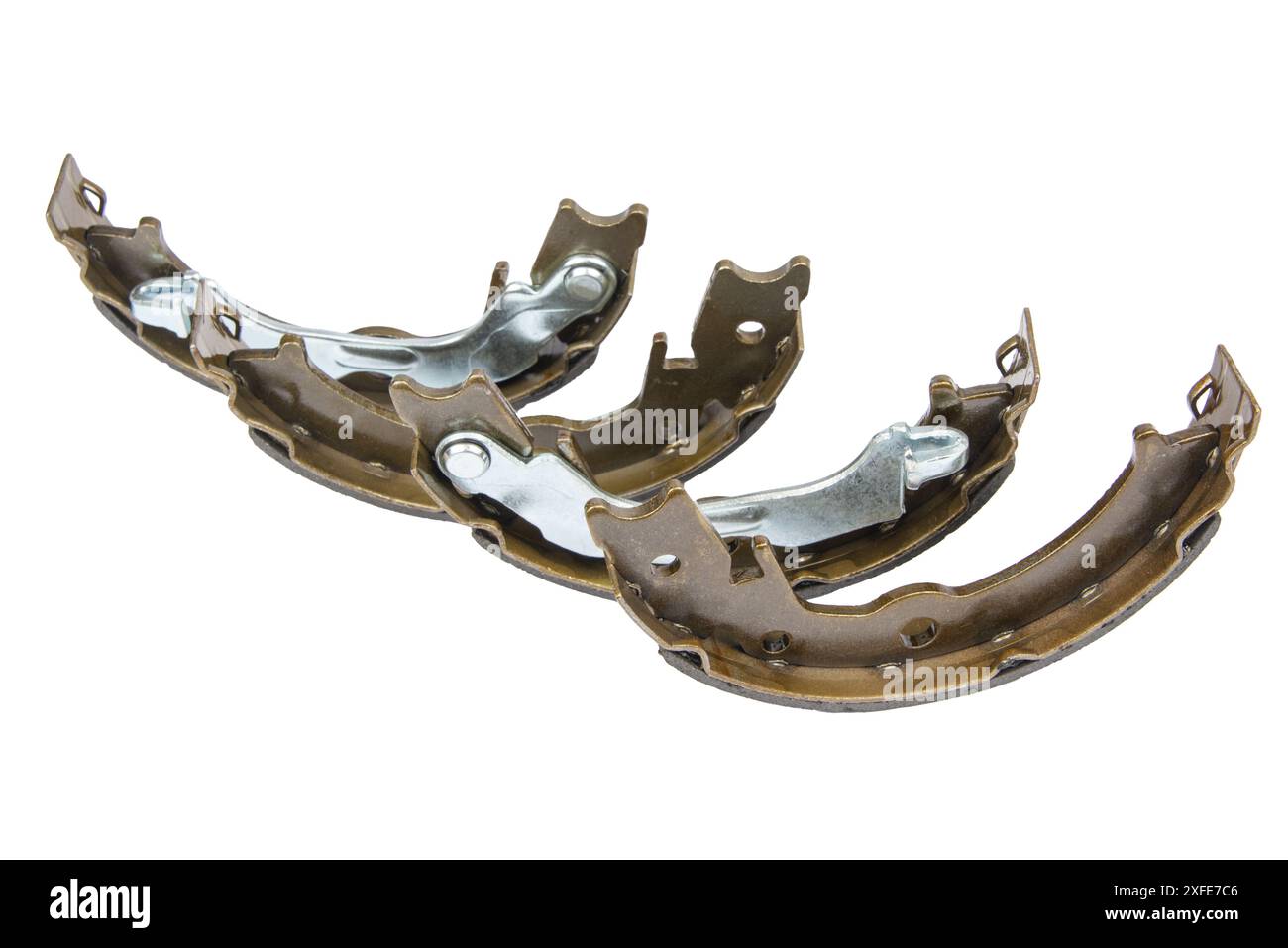 New brake pads for disc brakes on white Stock Photo - Alamy