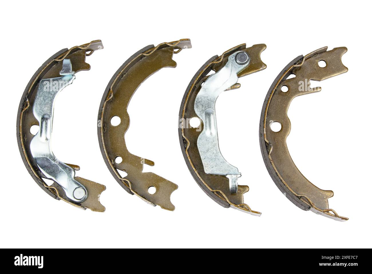 New brake pads for disc brakes on white Stock Photo - Alamy