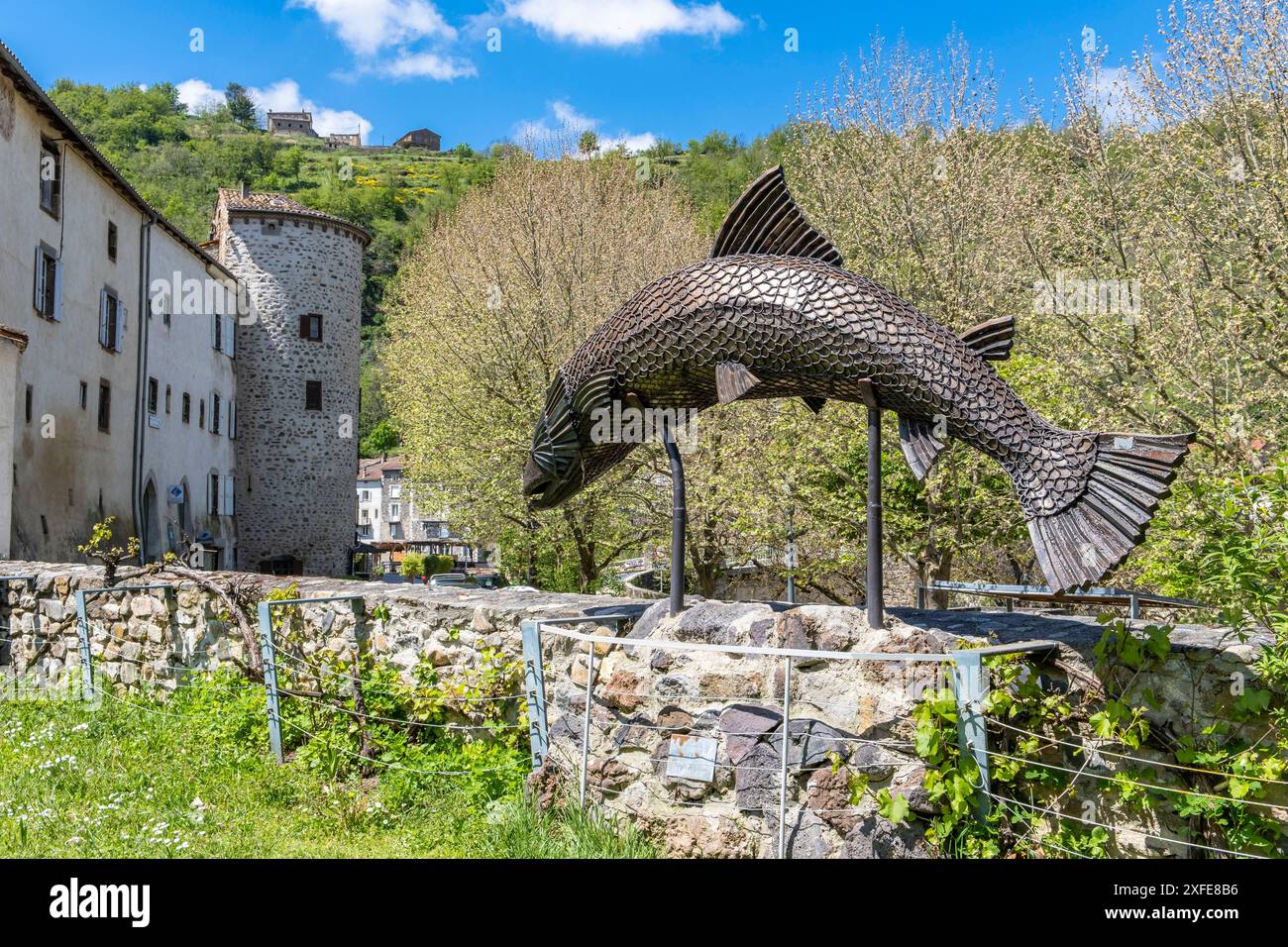 France, Haute-Loire, Lavoûte-Chilhac, labeled The Most Beautiful ...