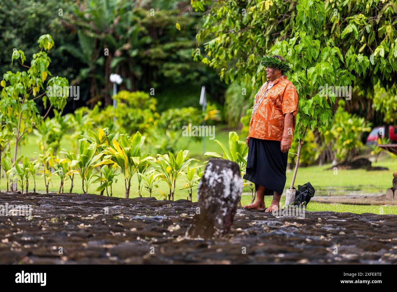 French Polynesia, Society Islands, Raiatea, Marae de Taputapuatea ...