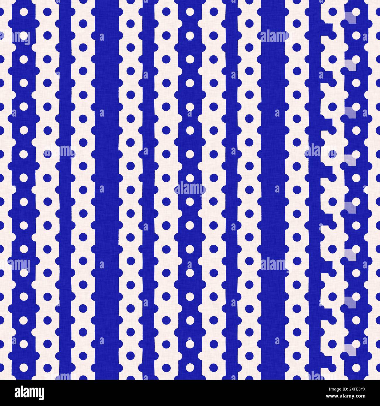 Faded electric blue glitch geo washed effect seamless pattern. Indigo ...
