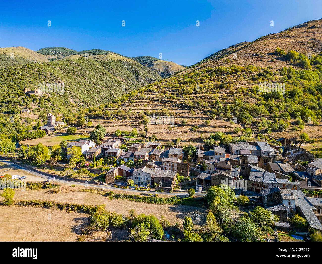 France, Pyrénées-Orientales, le Conflent, Evol, labeled Les Plus Beaux ...