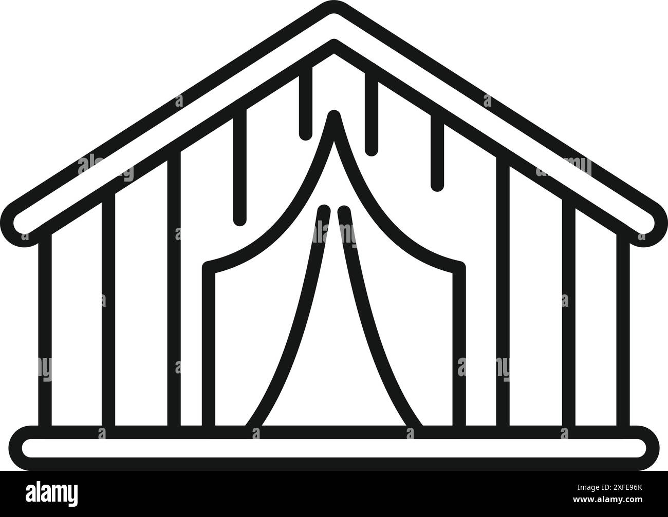 Canopy curtains Stock Vector Images - Alamy