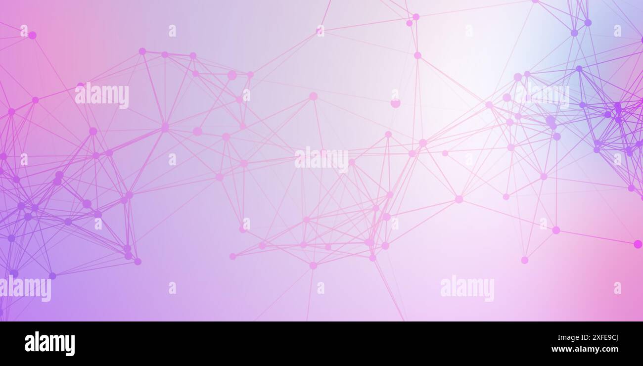 Texture chaotic communication network. Pattern connecting line, dot ...