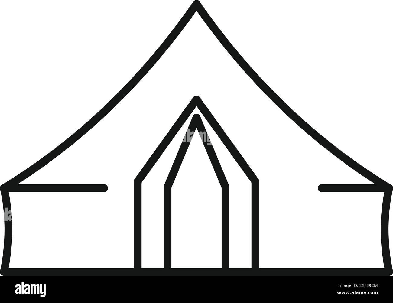 Temporary campsite Stock Vector Images - Alamy