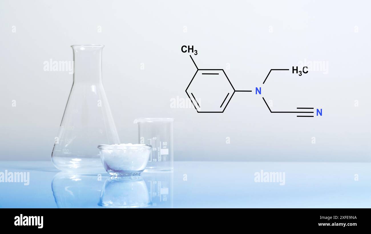 Beaker blue chemistry erlenmeyer hi-res stock photography and images ...