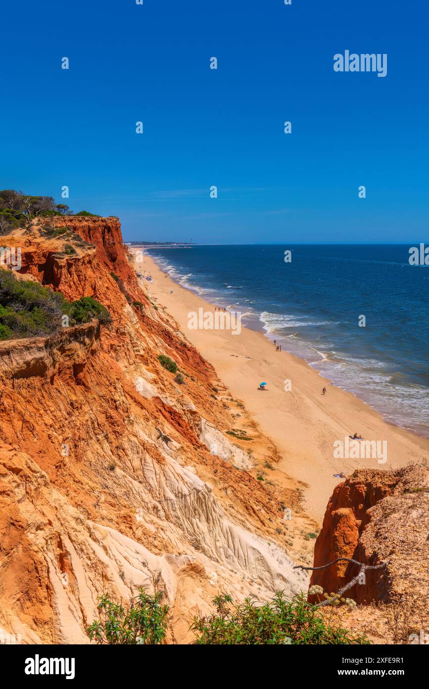 Praia da Falesia the Algarve Portugal beautiful beach near Vilamoura ...