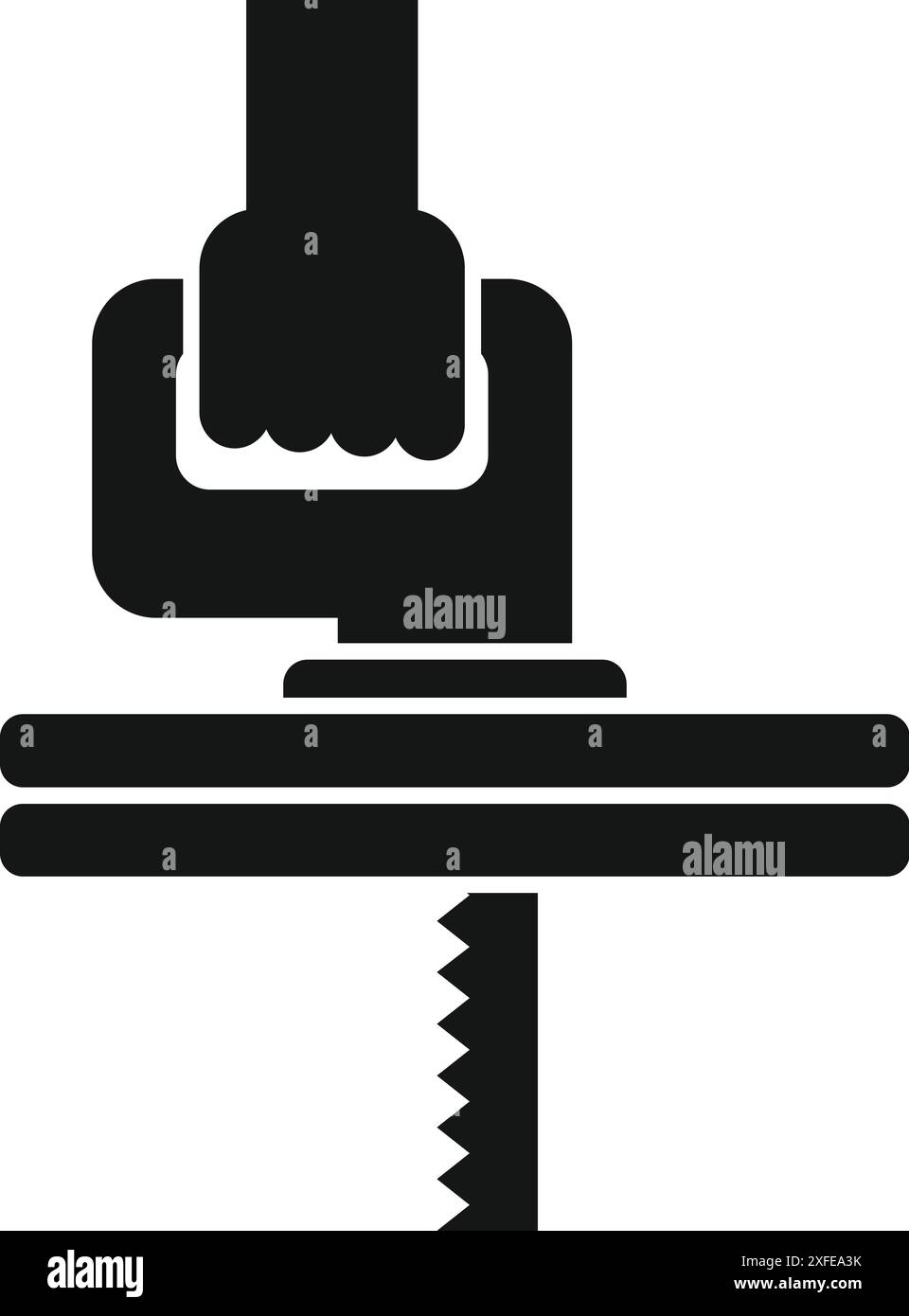 Construction worker using wood Stock Vector Images - Alamy