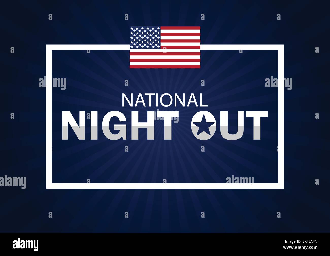 National Night Out Vector illustration. Holiday concept. Template for ...