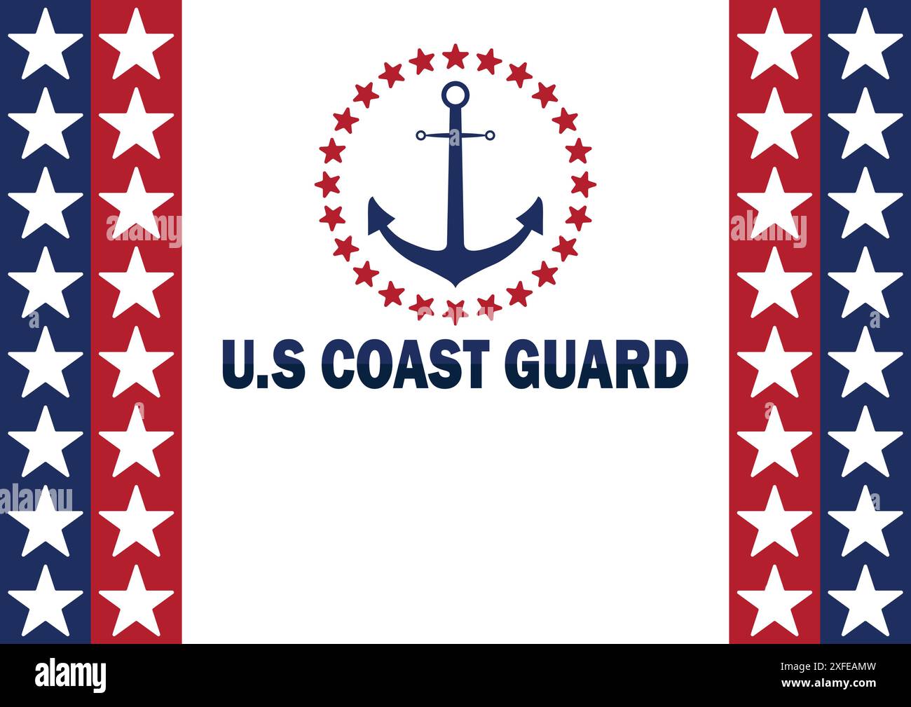 US Coast Guard. Holiday concept. Template for background, banner, card ...