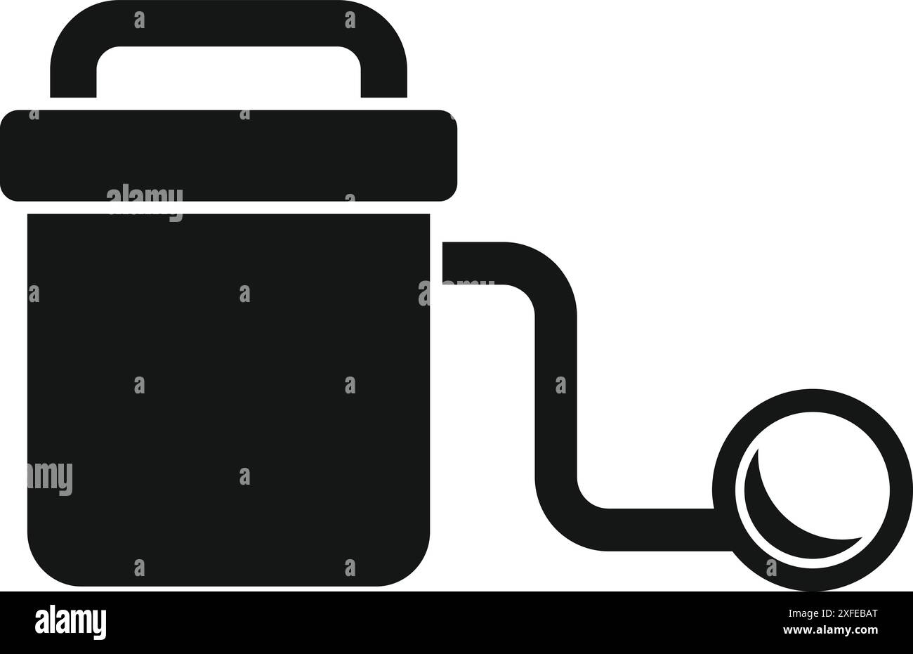 Simple icon of a water well drilling rig extracting water from the ...