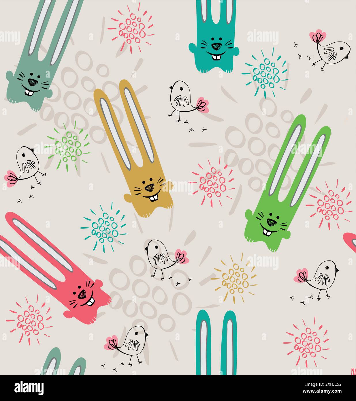 Cute hand draw seamless pattern for kids Stock Vector Image & Art - Alamy