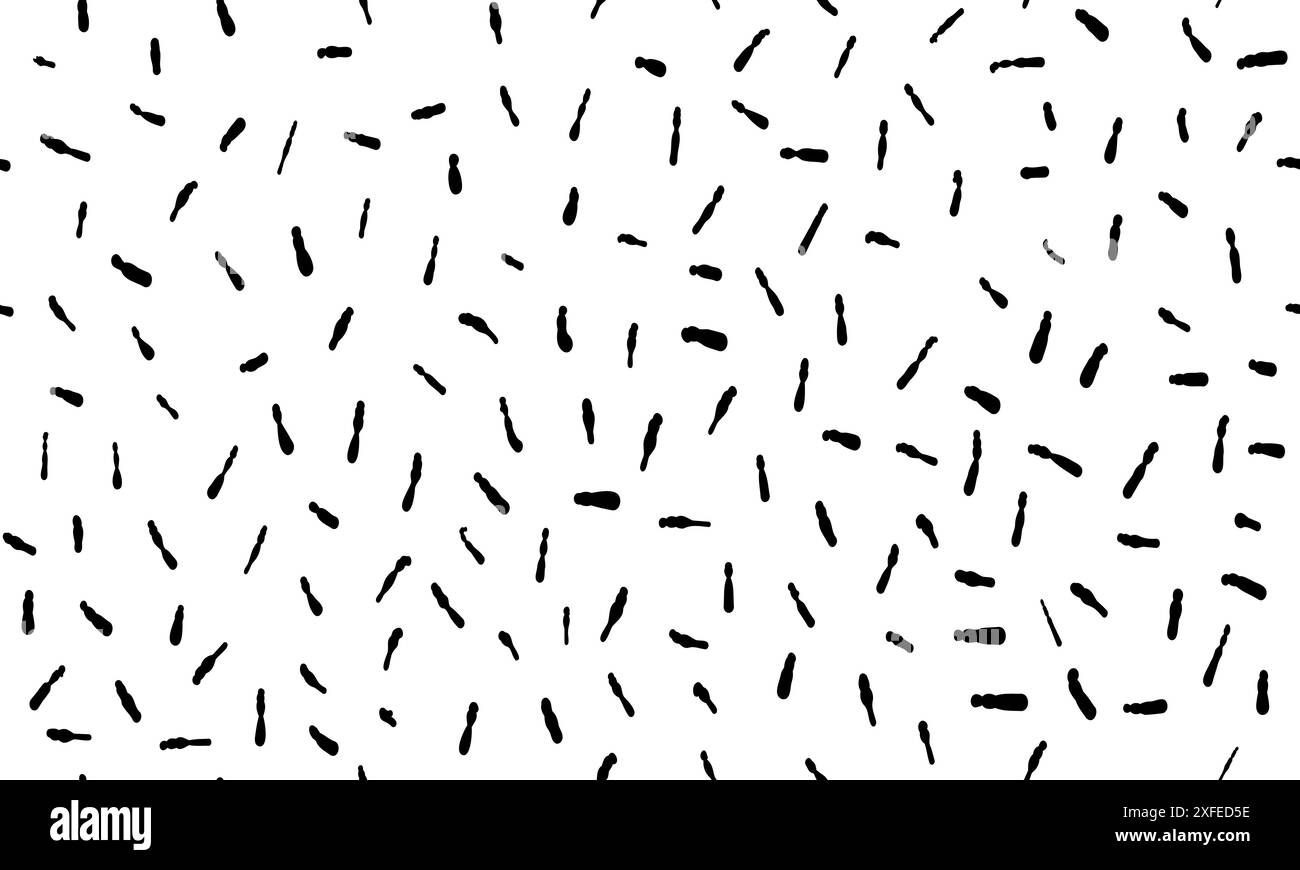Simple Background With Small Dashes Vector Seamless Pattern With Hand Drawn Abstract Texture
