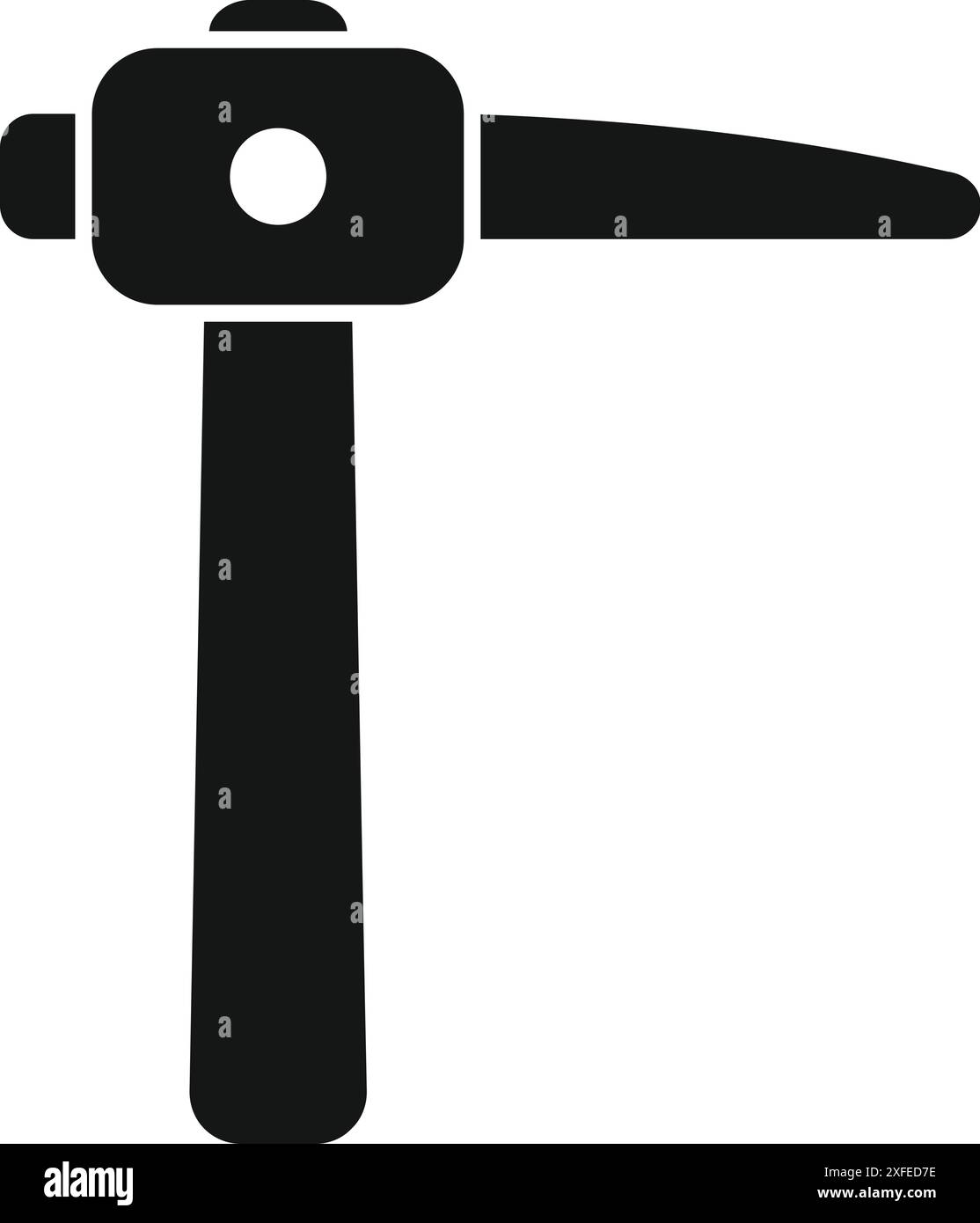 Blacksmith hammer striking anvil icon in simple style isolated on white ...