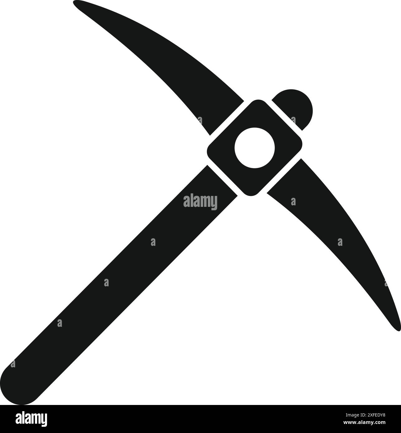 Blacksmith pickaxe forging metal tool with wooden handle, heavy ...