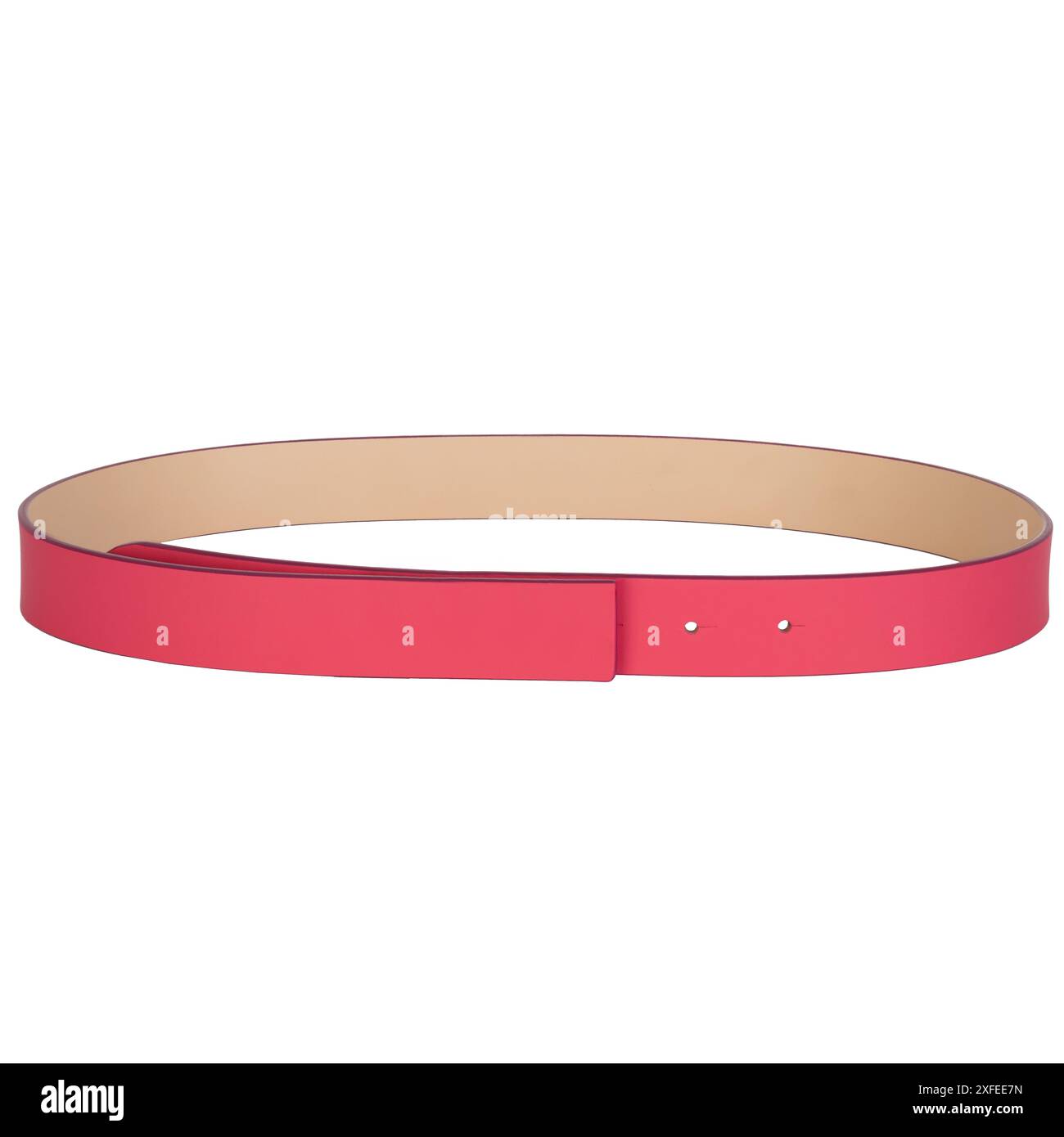 Bright Pink Leather Belt Isolated Stock Photo - Alamy