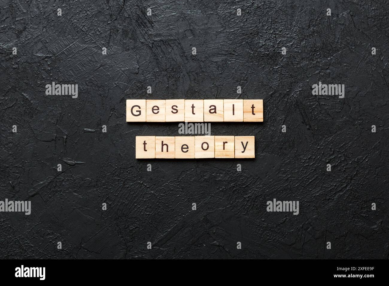 gestalt theory word written on wood block. gestalt theory text on ...