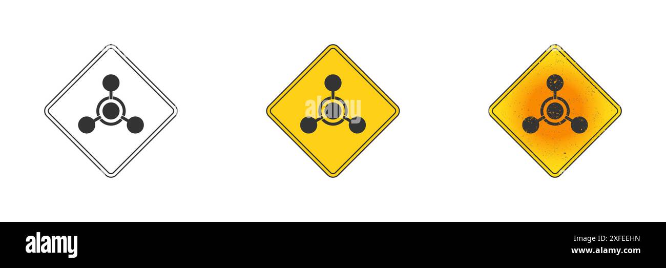Chemical weapon warning icon. Vector illustration Stock Vector Image ...