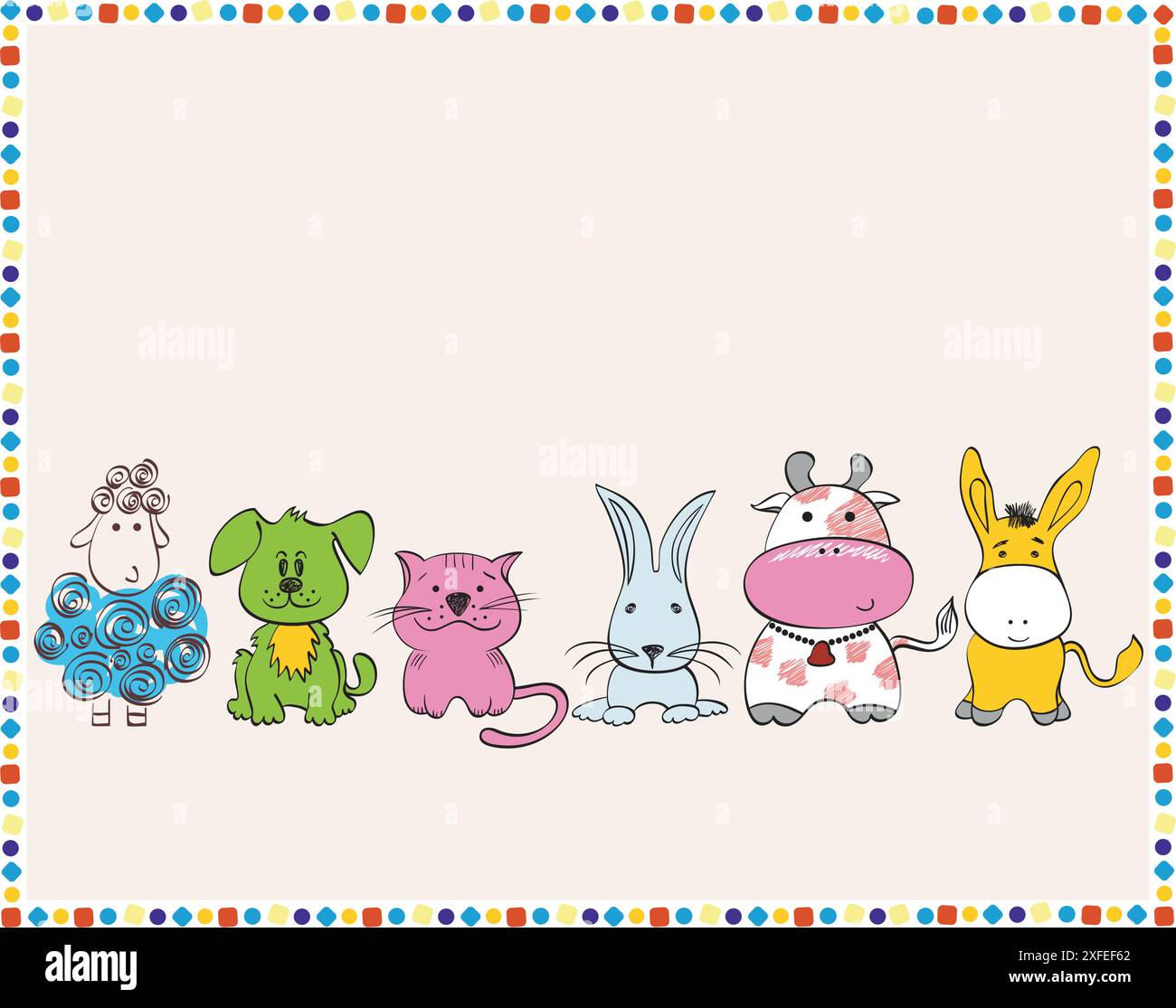Baby animals . Hand draw illustration Stock Vector Image & Art - Alamy