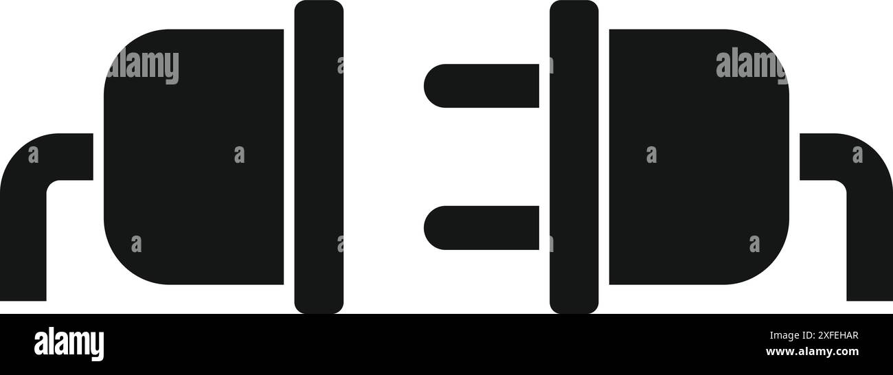 Simple, bold graphic showing an electric plug being disconnected from a ...