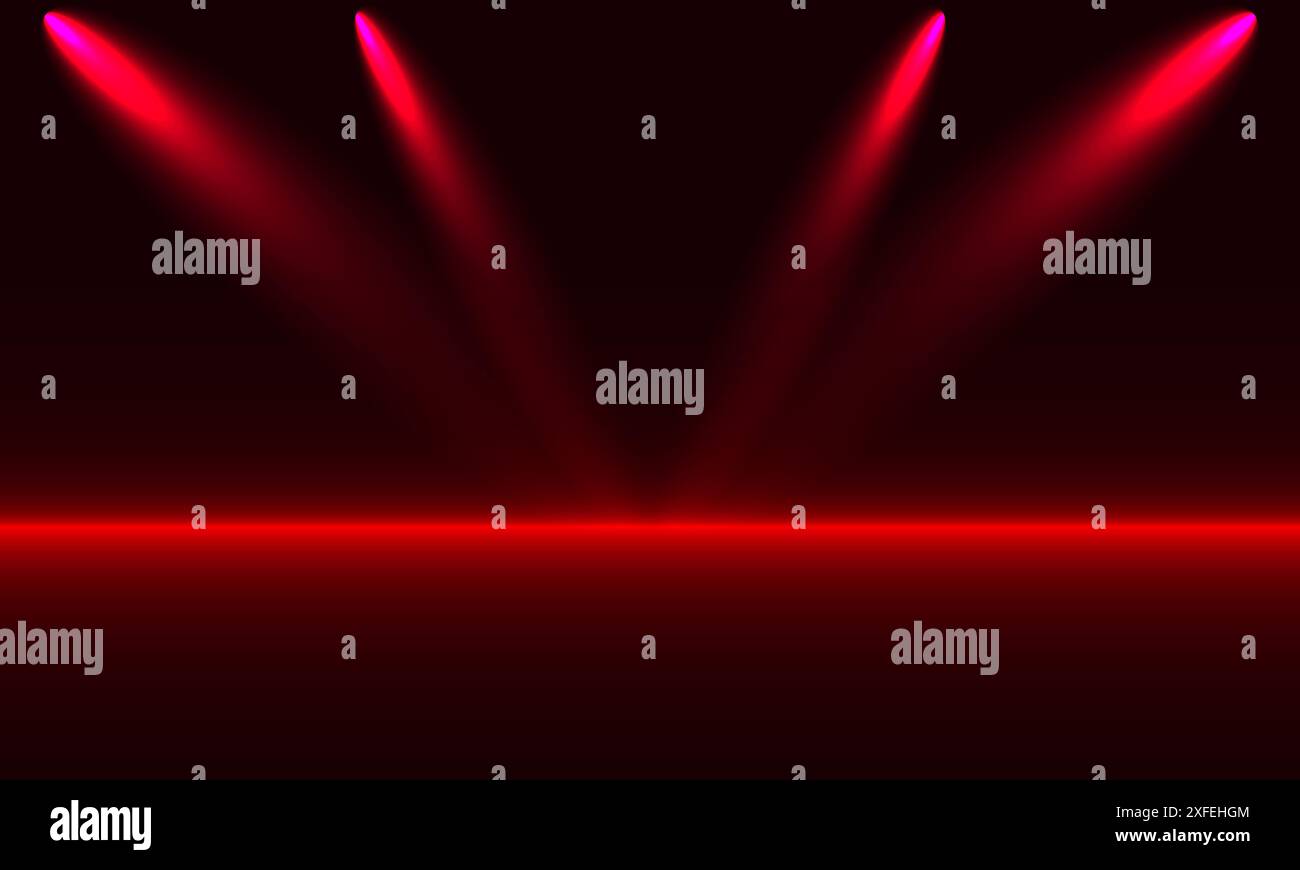 Red lights on a dark background. illustration Stock Vector Image & Art ...