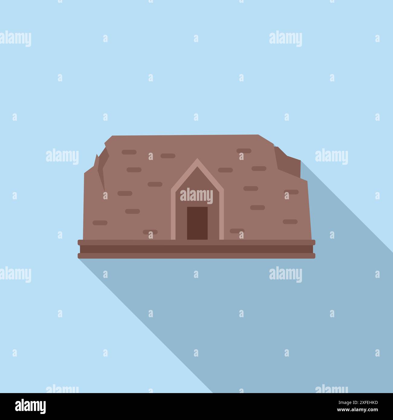 Old brick building crumbling with age showing damage and deterioration ...