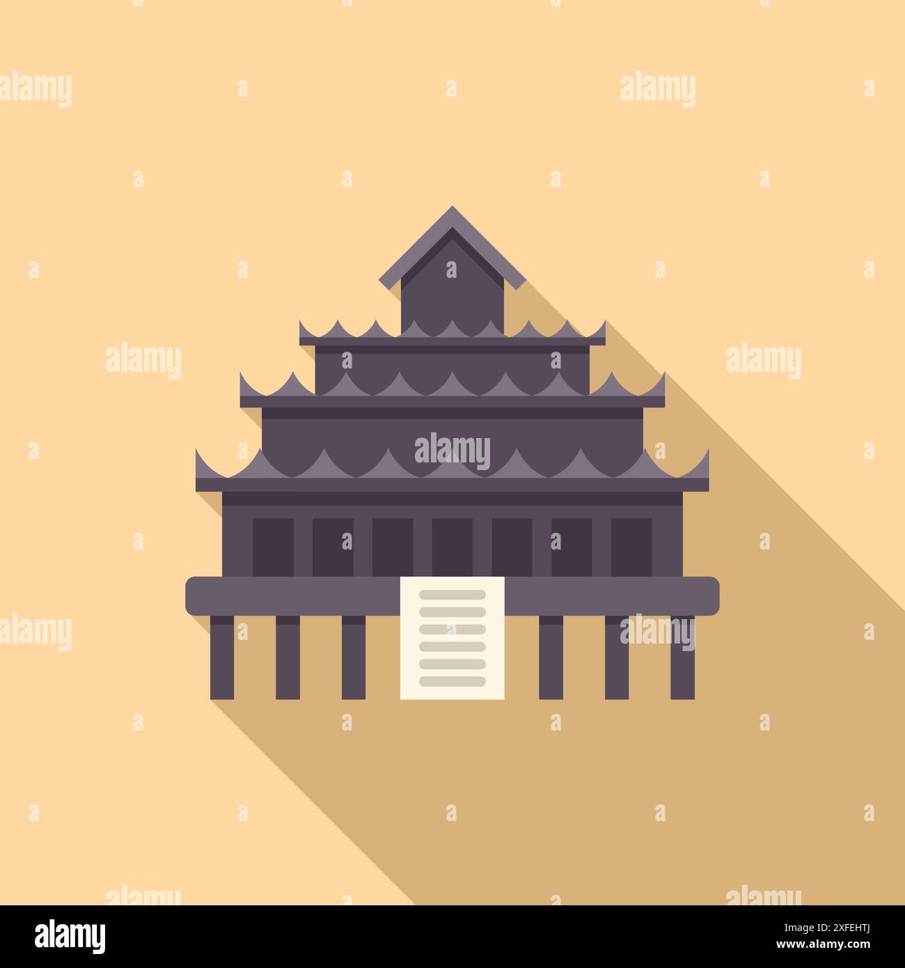 Multistory temple Stock Vector Images - Alamy