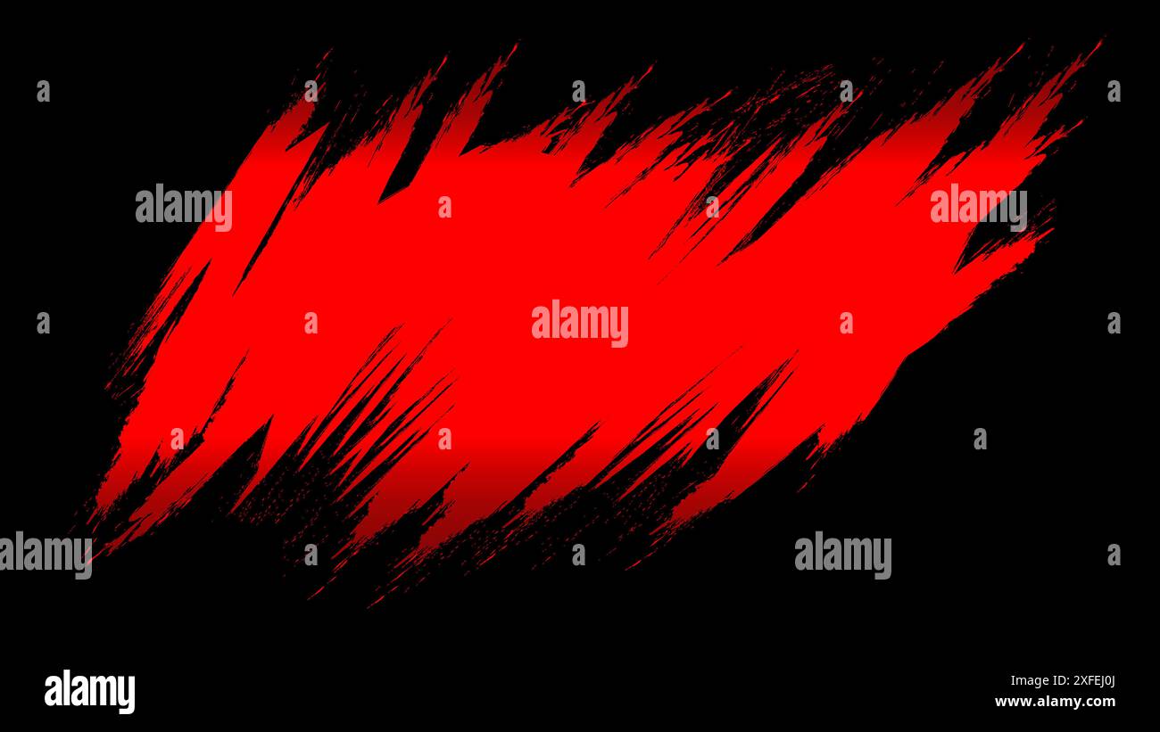 grunge texture cracked red color with black background Stock Vector ...