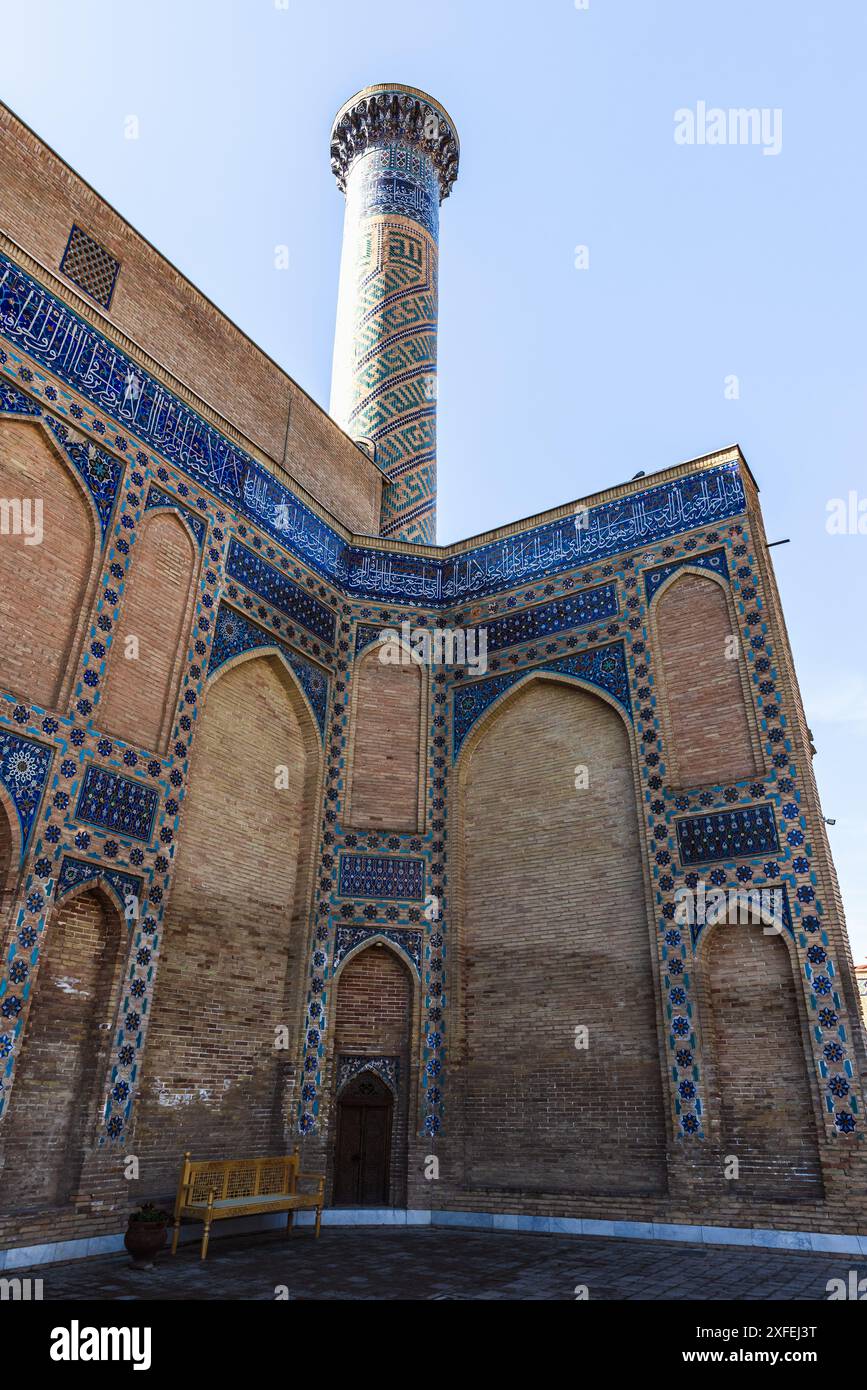 Minaret of Gur-e-Amir mausoleum of the Turco-Mongol conqueror Timur in ...