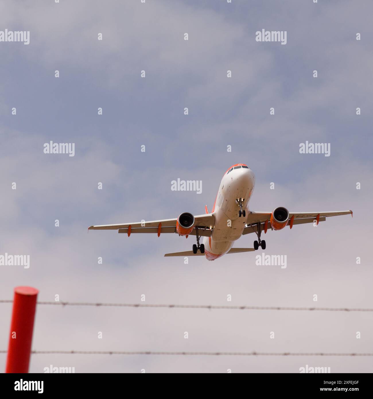Gran Canaria, Spain - July 02 2024: A Passenger Plane approaches the ...