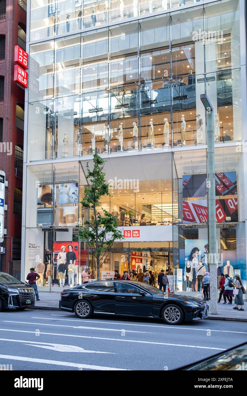 Uniqlo Store in Ginza Tokyo Japan Stock Photo - Alamy