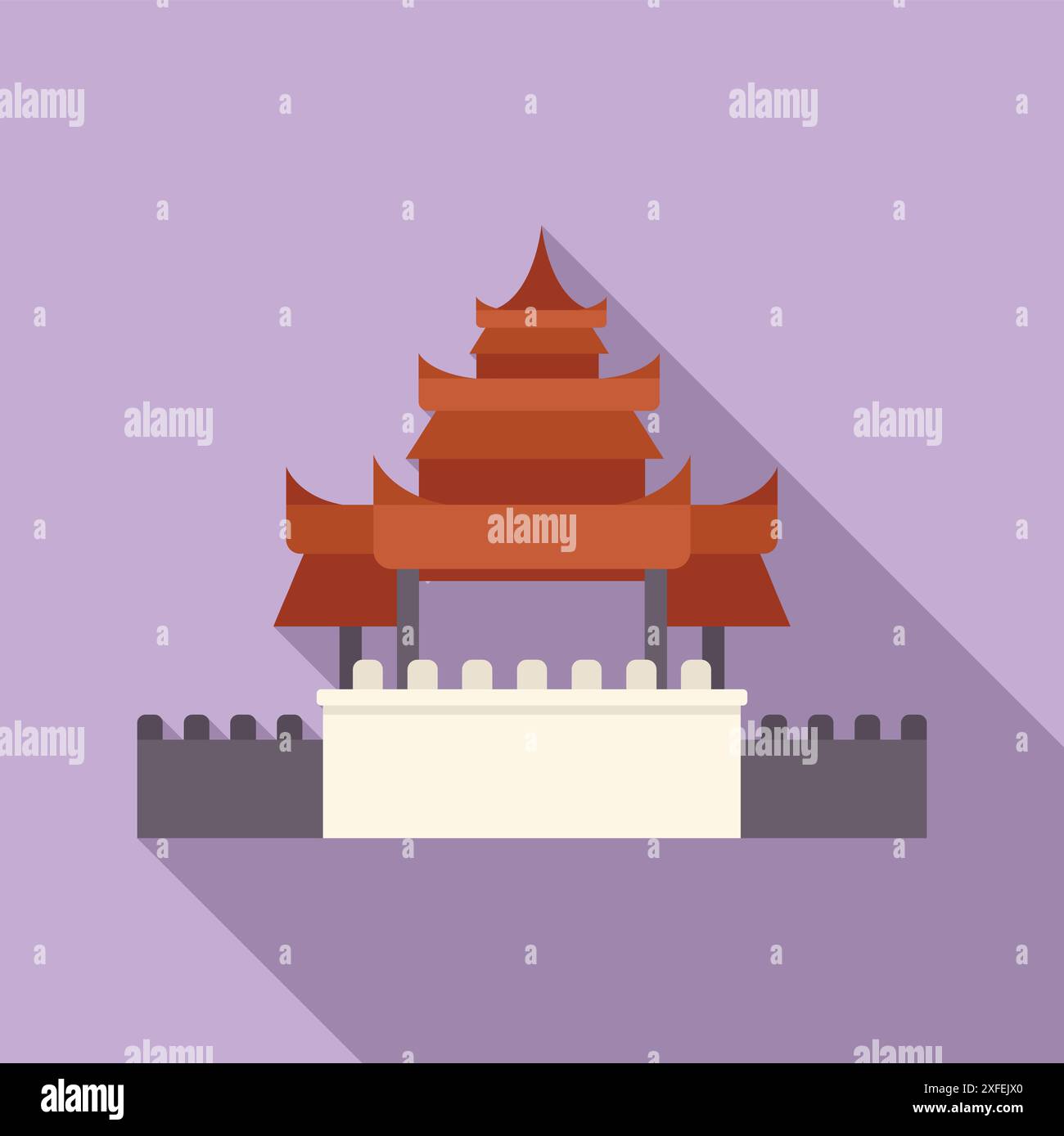 Behind a gate Stock Vector Images - Alamy