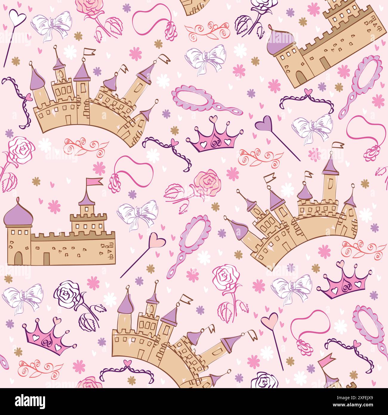 Rose castle Stock Vector Images - Alamy
