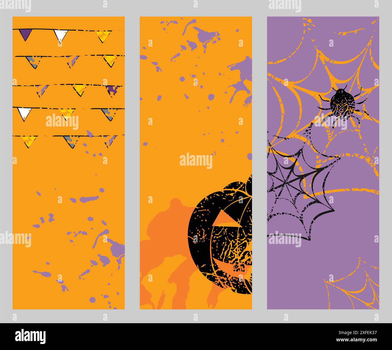 Vector set of art banners for Halloween Stock Vector Image & Art - Alamy