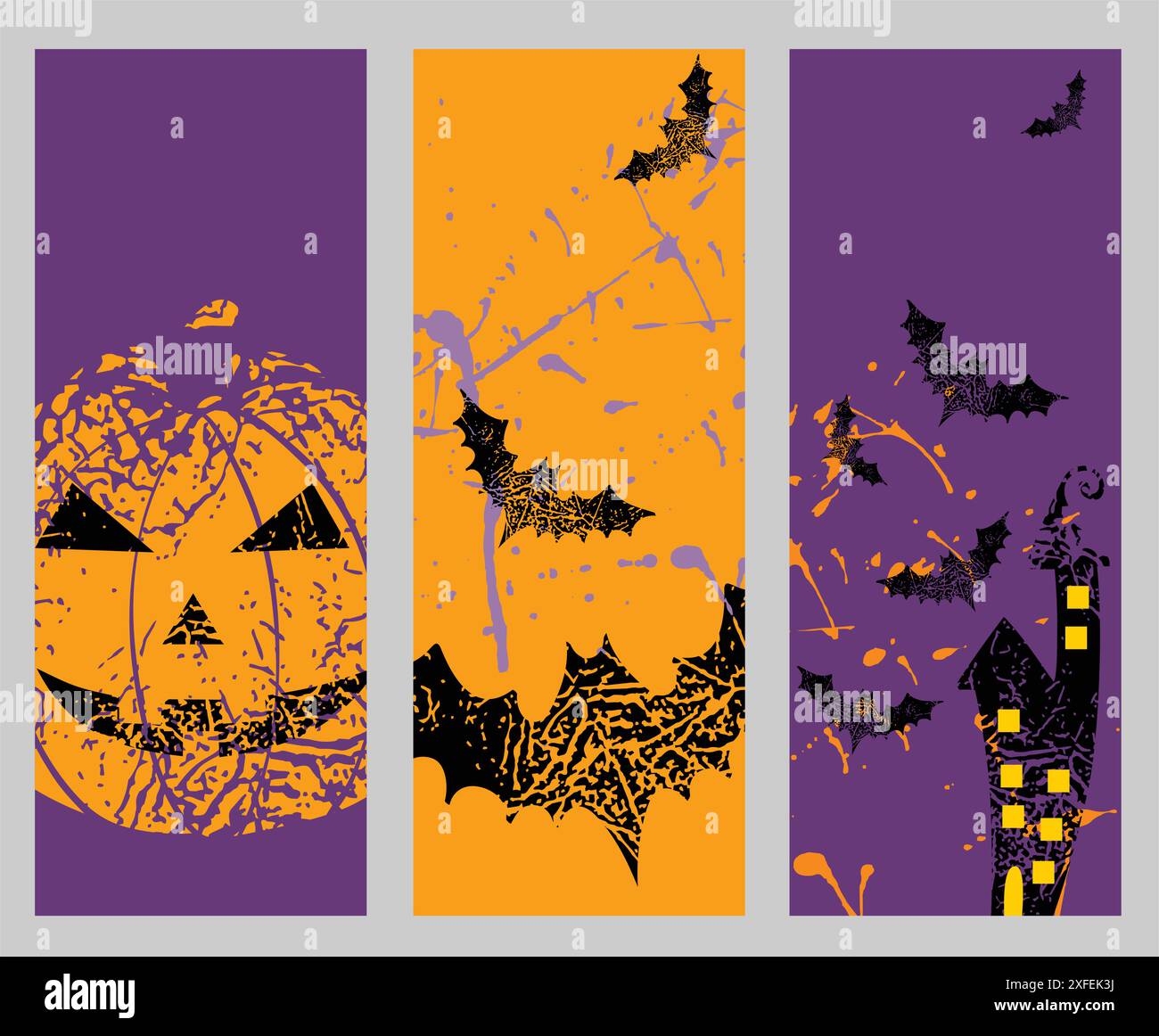 Vector set of art banners for Halloween Stock Vector Image & Art - Alamy