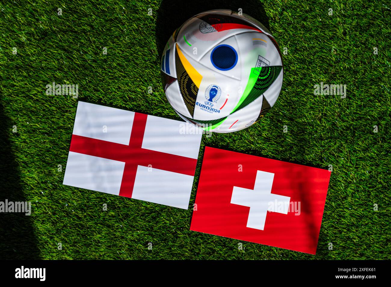 DORTMUND, GERMANY, 2 JULY 2024: England vs Switzerland Quarter final of ...