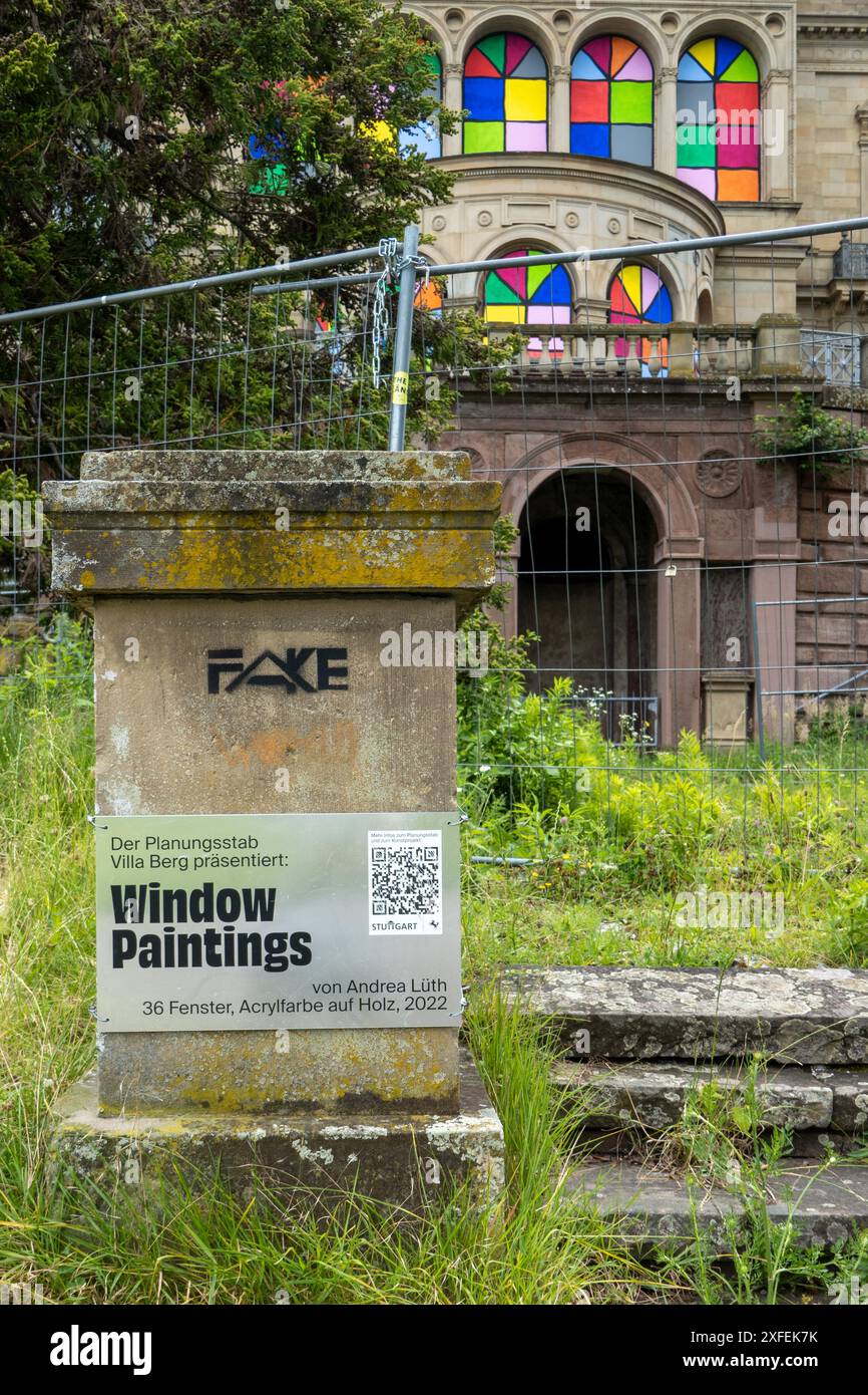 Window Paintings art project Villa Berg in Stuttgart, Germany ...