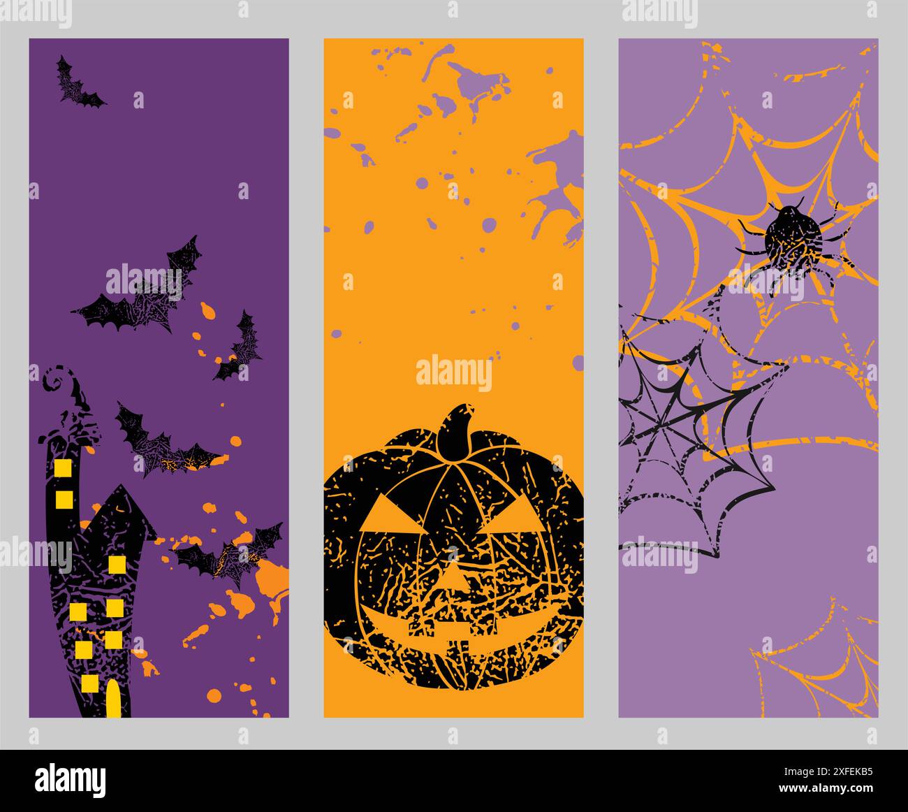 Vector set of art banners for Halloween Stock Vector Image & Art - Alamy