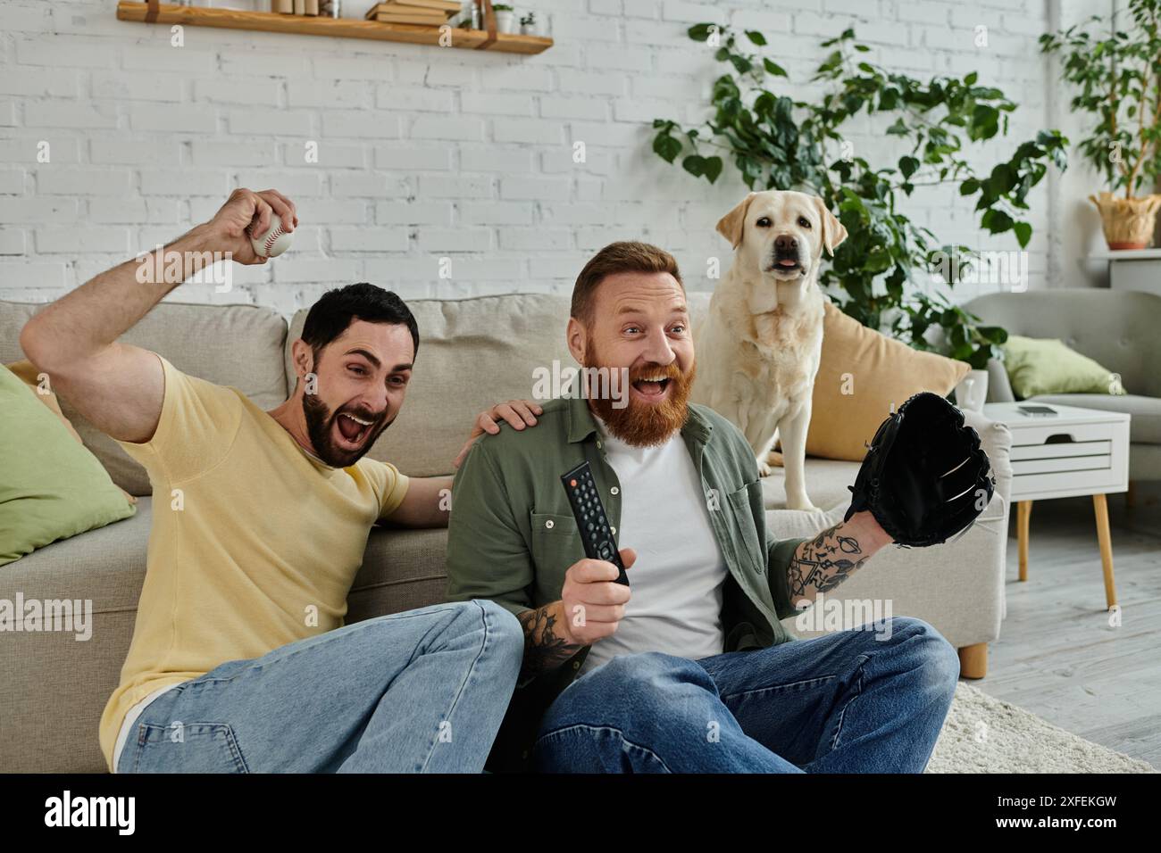 Dog cheering hi-res stock photography and images - Alamy