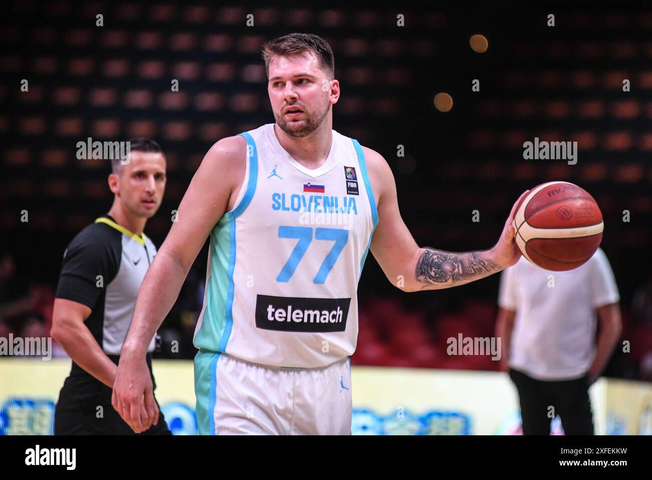 Luka Doncic (Slovenia). FIBA Olympic Qualifying Tournament. Piraeus ...