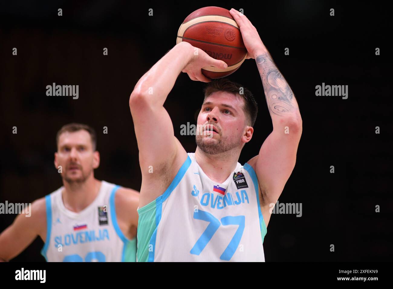 Luka Doncic (Slovenia). FIBA Olympic Qualifying Tournament. Piraeus ...