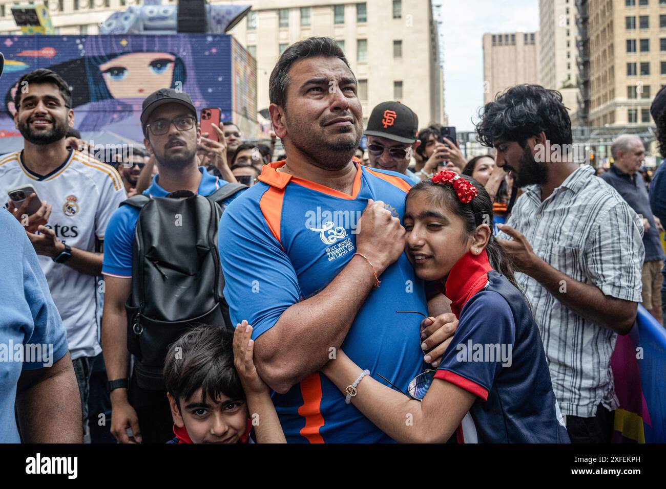 Manhattan, United States. 29th June, 2024. Supporters of the India ...