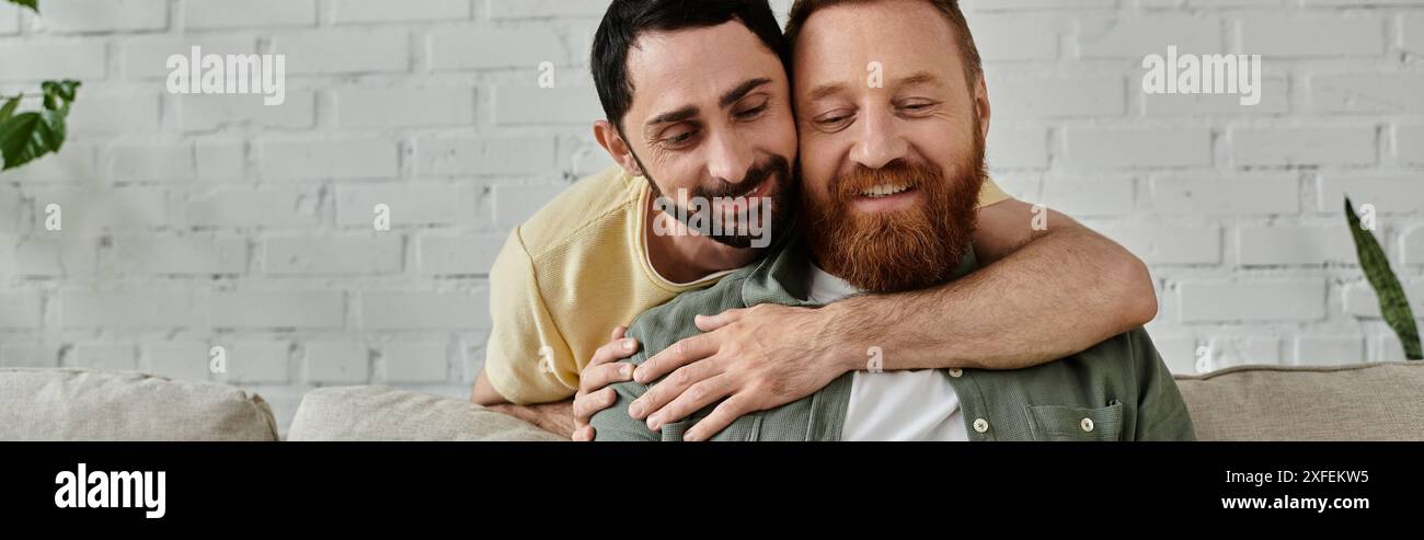 Two men hugging goals hi-res stock photography and images - Alamy