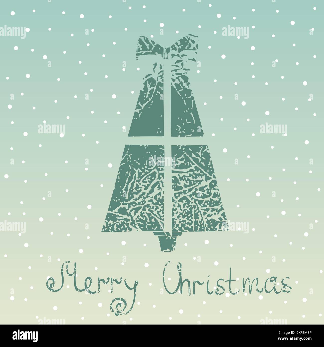 Abstract christmas tree. Hand drawn vector illustration Stock Vector ...