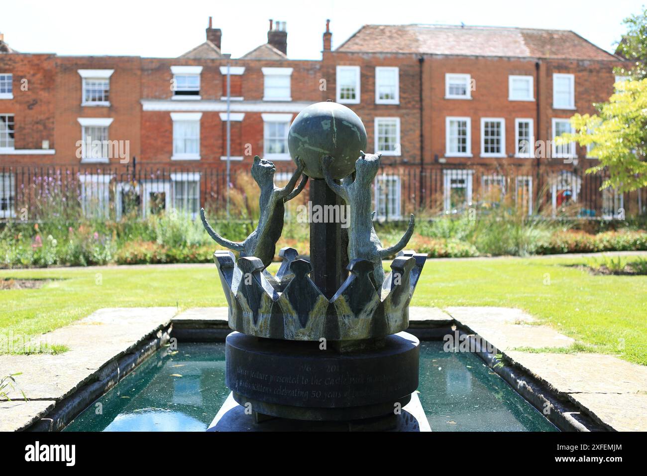 Wetzler Garden Castle Gardens Colchester Essex UK Stock Photo - Alamy