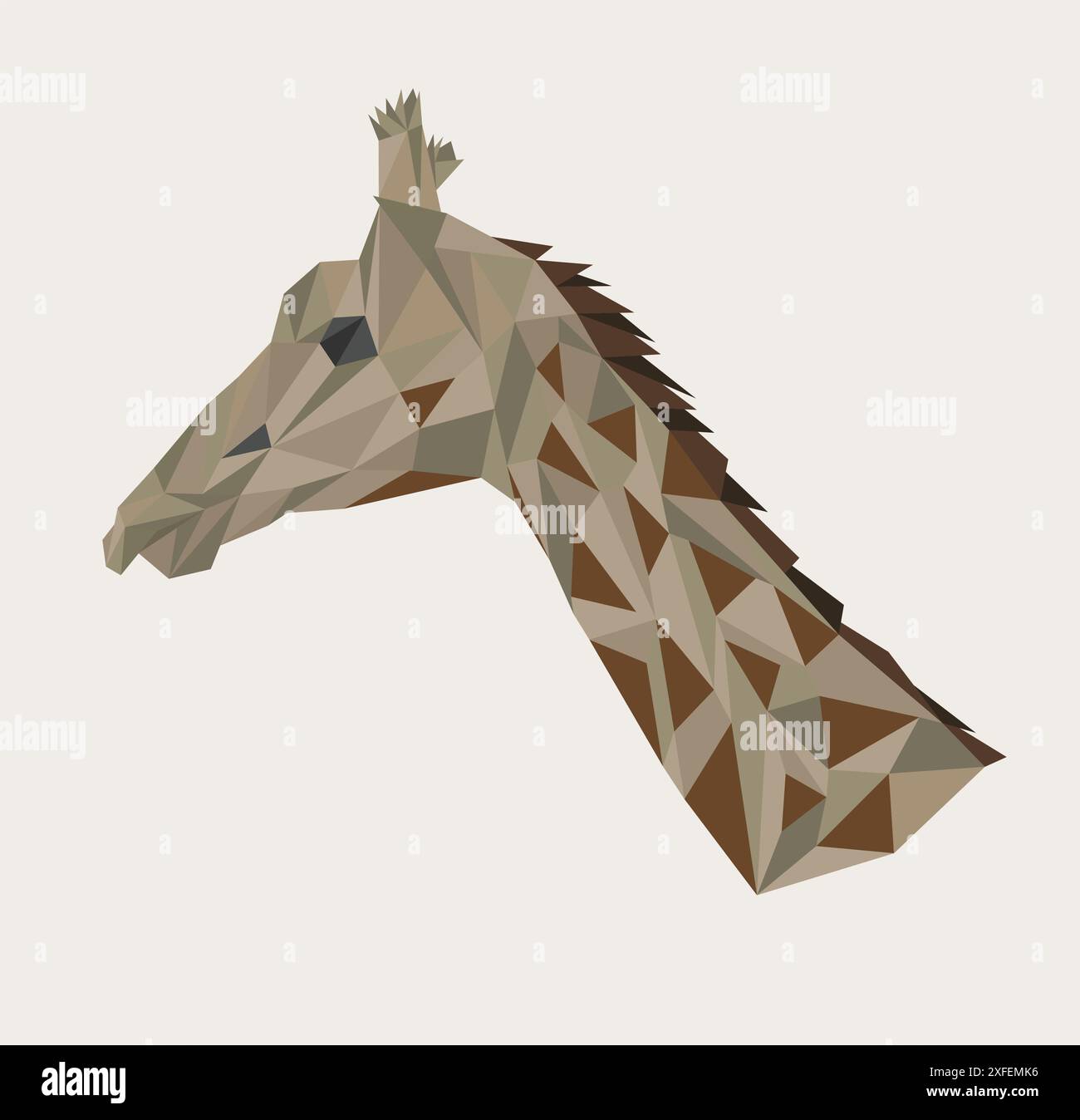 Isolated polygonal giraffe design hi-res stock photography and images ...