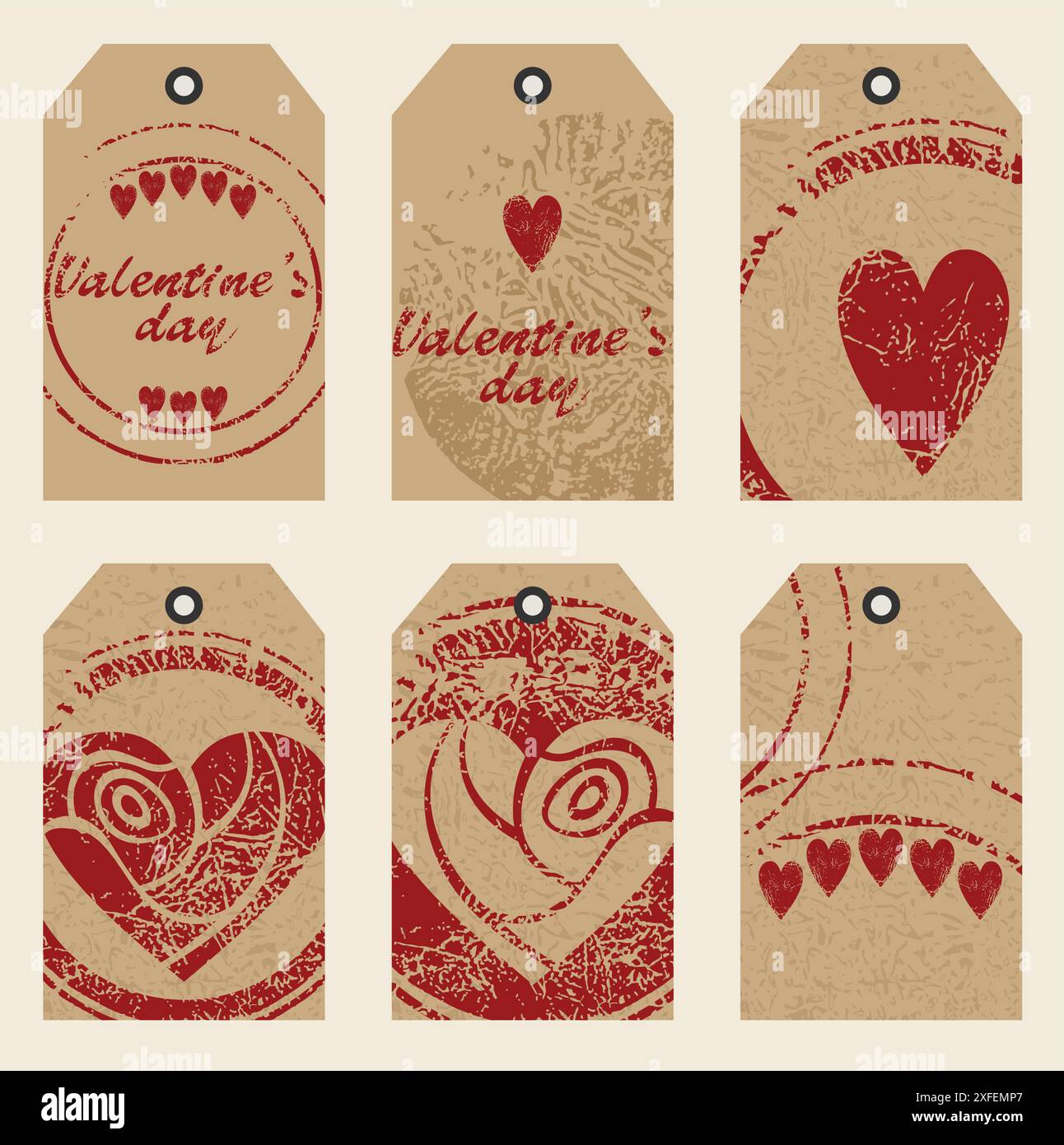 vector set of tags for Valentine's Day Stock Vector Image & Art - Alamy