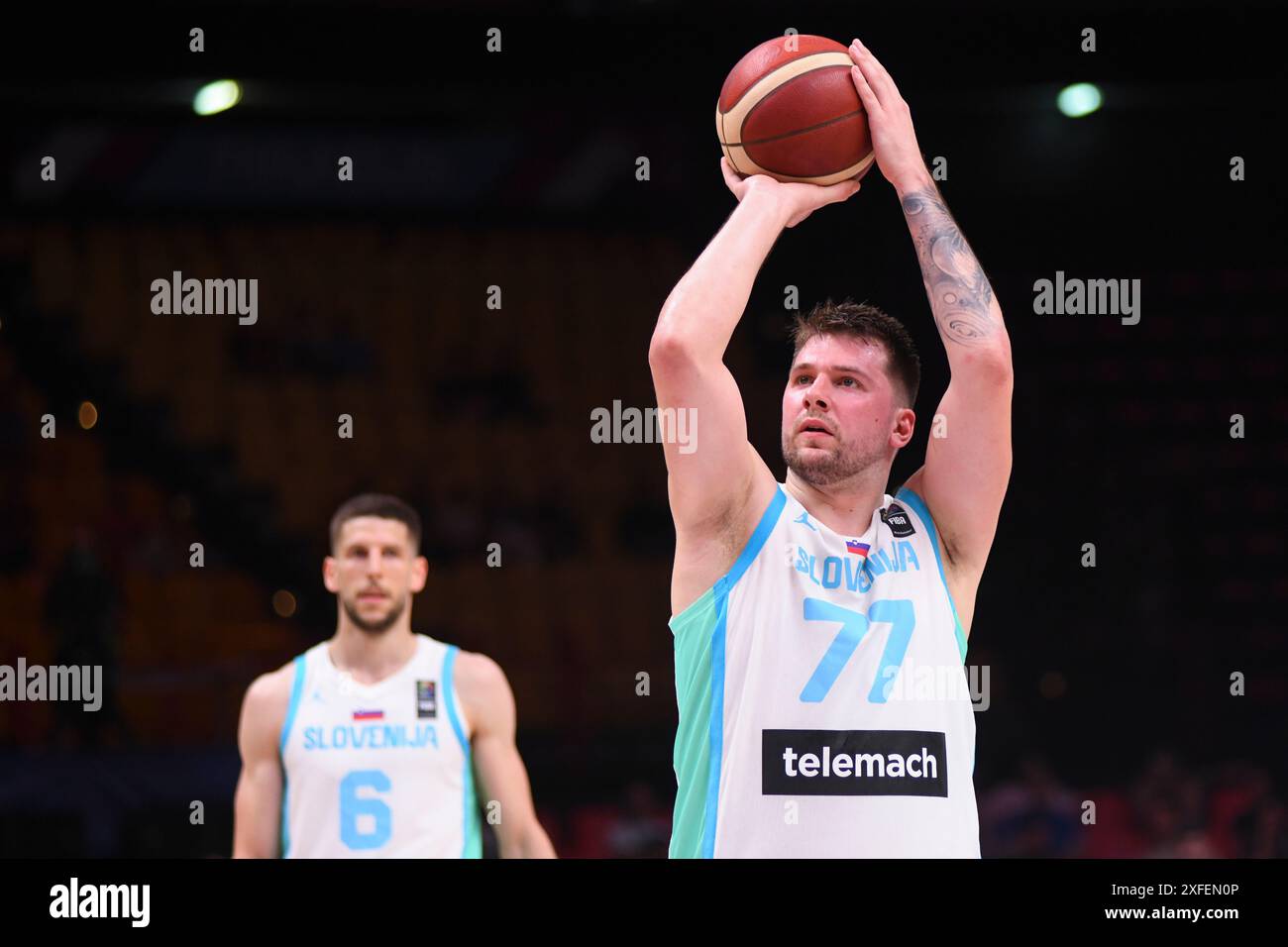 Luka Doncic (Slovenia). FIBA Olympic Qualifying Tournament. Piraeus ...