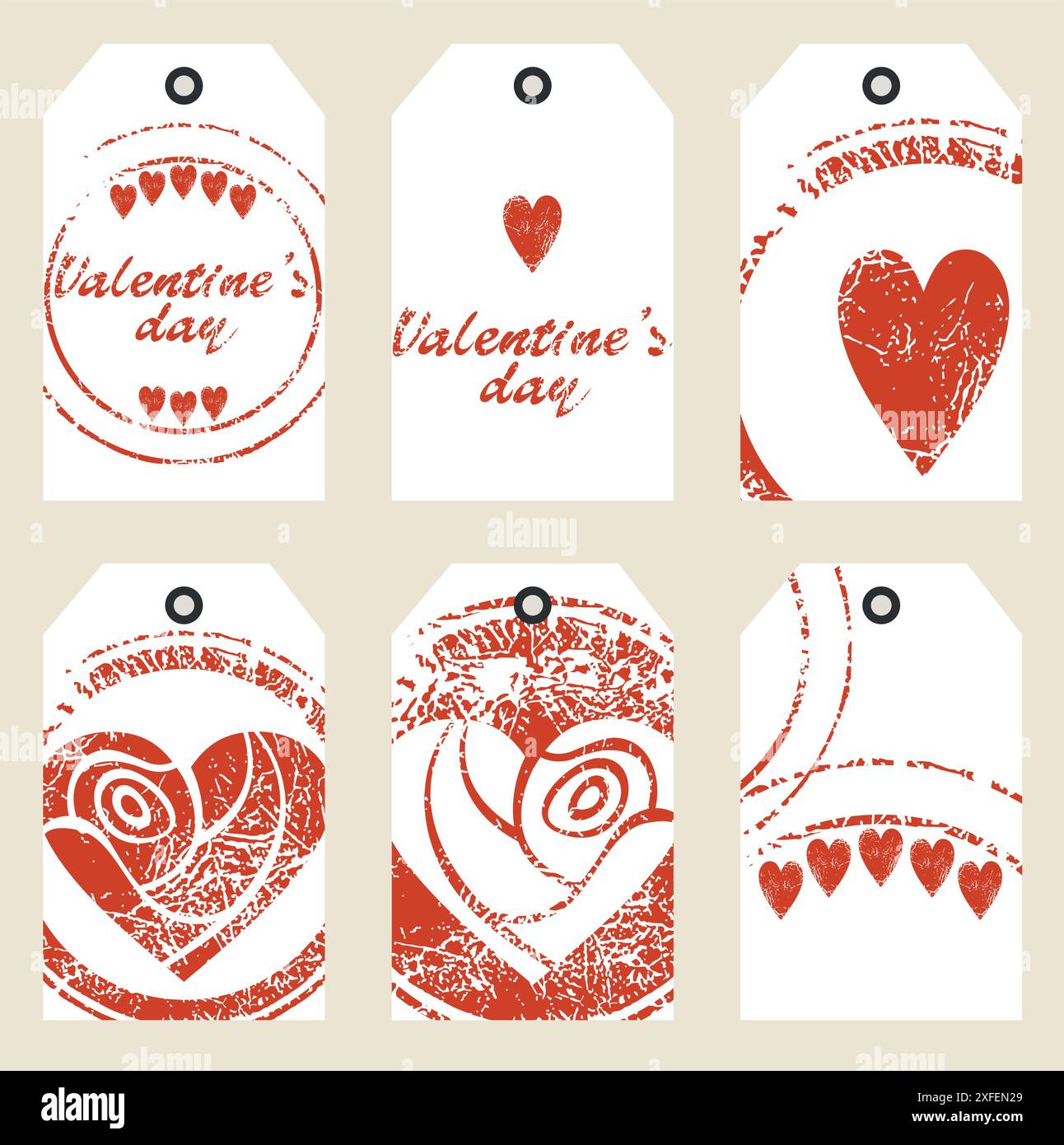vector set of tags for Valentine's Day Stock Vector Image & Art - Alamy